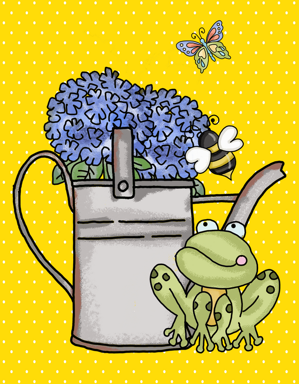 Frog Flowers Spring Sign – RCL Signs and More
