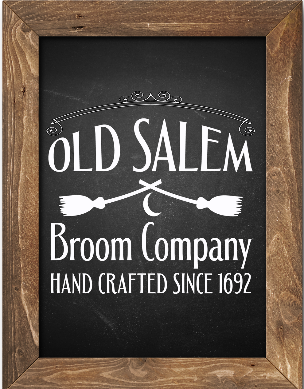 Old Salem Broom Company Wood Frame 7x9 Sign – RCL Signs and More