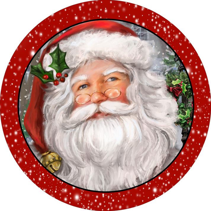 Santa Face Round – RCL Signs and More