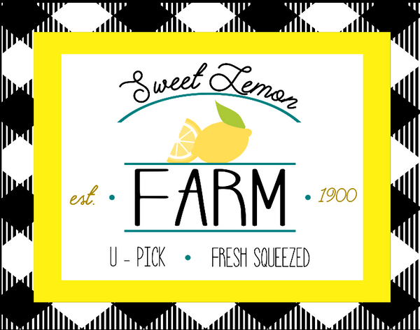 Sweet Lemon Farm Sign – RCL Signs and More