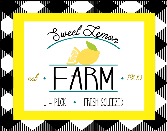 Sweet Lemon Farm Sign – RCL Signs and More