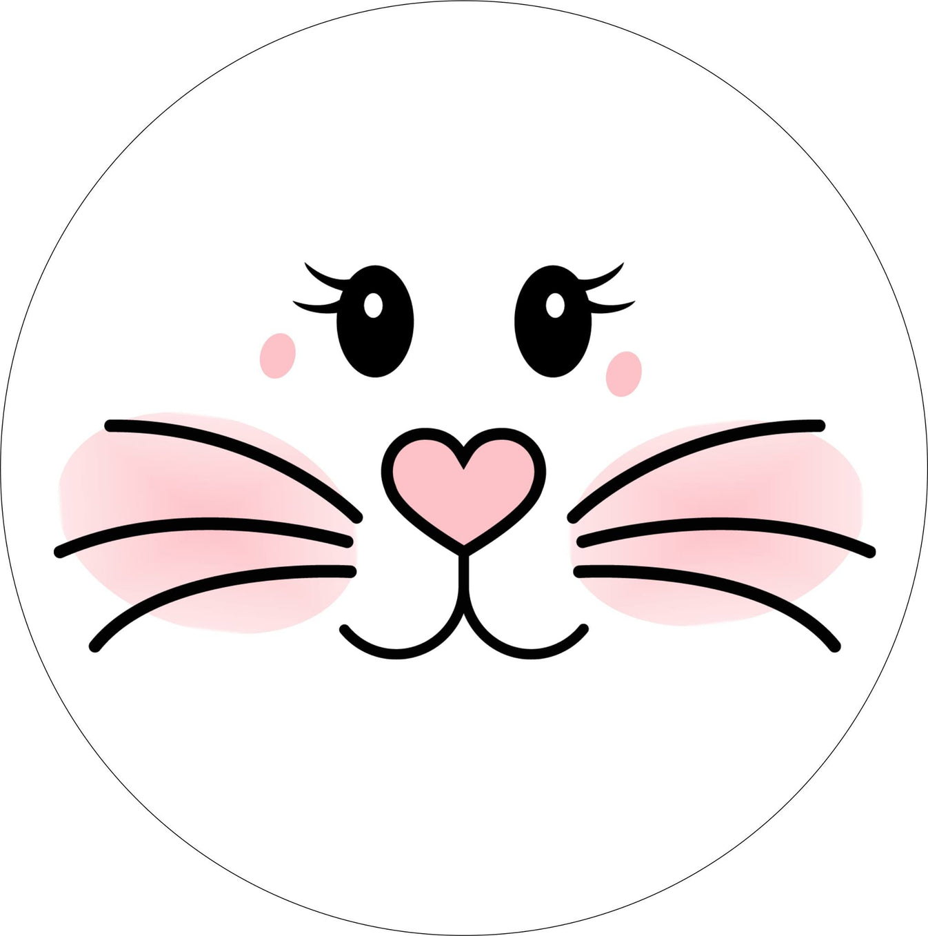 Round Bunny Face – RCL Signs and More