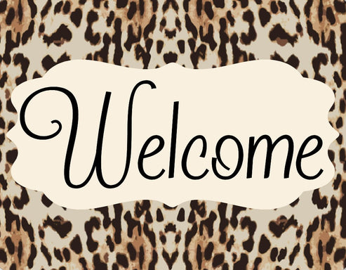 Animal Print welcome sign – RCL Signs and More